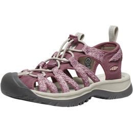 Sandale Keen "WHISPER", Damen, Gr. 40, rosa (rose braun, peach parfait), Synthetik, Schuhe Sandale, waschbar und schnell trocknend