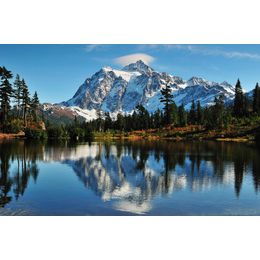 Fototapete papermoon "Berg Shuksan", bunt, B:3,5m L:2,6m, Vlies, Tapeten