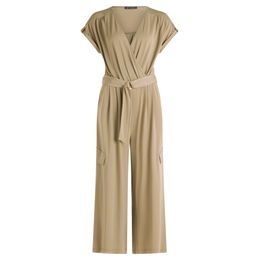 Jumpsuit Betty Barclay "Jumpsuit mit Eingrifftaschen", Damen, Gr. 44, EURO, gr&uuml;n (soft olive), Obermaterial: 94% Polyester PES. 6% Elasthan EL., Overalls Jumpsuit