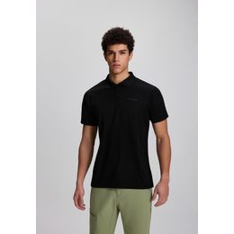 Icepeak Herren Poloshirt "H POLOSHIRT BELLMONT", schwarz, Gr. S, Obermaterial: 100% Polyester, Shirts, Kurzarm-Ausf&uuml;hrung, mit Polokragen und