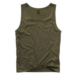 Muskelshirt Brandit "Brandit Herren Tank Top", Herren, Gr. 5XL, olive, 100% Baumwolle, unifarben, normal, Rundhals, Shirts