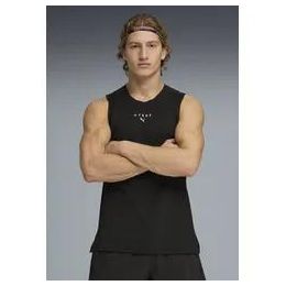Tanktop Puma "M X HYROX DRYELITE TRAINING TANK", Herren, Gr. 3XL, Puma schwarz, Jersey, Obermaterial: 92% Polyester, 8% Elasthan, regular fit normal, Rundhals, Tops Tanktop, &auml;rmelloses Design, sportlicher Stil, Rundhalsausschnitt