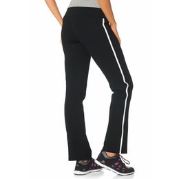 H.I.S. H.I.S Damen Leggings, schwarz, Gr. 40, unifarben, Obermaterial: 95% Baumwolle, 5% Elasthan, Hosen, Gro&szlig;e Gr&ouml;&szlig;en