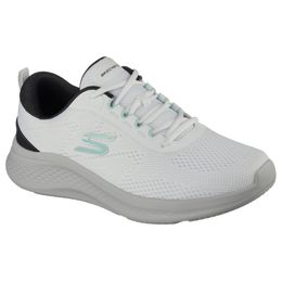 Sneaker Skechers "SKECH-LITE PRO 2.0-BERRIX", Herren, Gr. 45, wei&szlig;, schwarz, Mesh, Synthetik, Schuhe Sneaker, Schn&uuml;rschuh, Freizeitschuh, Halbschuh mit Air-Cooled Memory Foam