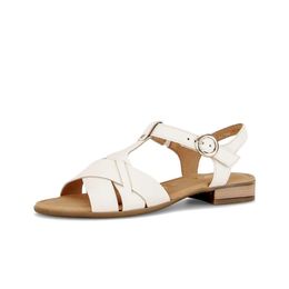 Riemchensandale Gabor "Riemchensandale", Damen, Gr. 37,5, creme, Schuhe Riemchensandale