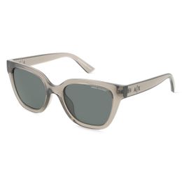 Emporio Armani 0AX4164SU | Damen-Sonnenbrille | Fassung: Vollrand, Cat Eye, Kunststoff, Grau Transparent | Glasfarbe: Grau