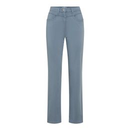 5-Pocket-Hose RAPHAELA BY Brax "Style CAREN NEW", Damen, Gr. 42, Normalgr&ouml;&szlig;en, graublau, Web, 86% Baumwolle, 10% Elastomultiester, 4% Elasthan, Hosen 5-Pocket-Hose