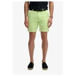 Chinoshorts Superdry "PREMIUM REGULAR CHINO SHORT", Herren, Gr. 34, N-Gr, washed gr&uuml;n, Web, Obermaterial: 98% Baumwolle, 2% Elasthan, unifarben, relaxed fit knielang, Hosen Chinoshorts