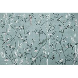 Livingwalls Fototapete LIVING WALLS "Walls by Patel Tea Room", blau, B:4m L:2,7m, Vlies, Tapeten, Vlies, Wand
