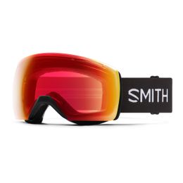 Smith SKYLINE XL | Skibrillen Unisex | Fassung: Kunststoff Schwarz Gl&auml;nzend | Glasfarbe: Orange Spiegel Orange