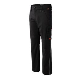 Arbeitshose HERO by John Medoox "LUCAN Flex Workwear Arbeits-Cargohose", Herren, Gr. 50, L&auml;nge 32, schwarz, Sweatware, 55% Baumwolle, 42% Polyester, 3% Elasthan, gerade lang, Hosen Arbeitshose, Arbeits-Cargohose Funktionsqualit&auml;tf&uuml;r Herren