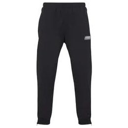 Jogginghose Karl Kani "Karl Kani KK Sport Patch Essential Trackpants", Herren, Gr. XS, US-Gr&ouml;&szlig;en, schwarz, 100% Polyamid, unifarben, normal, Hosen Jogginghose