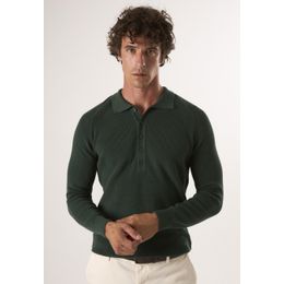 Polokragenpullover FELIX HARDY "Pullover mit Rollkragen und Kn&ouml;pfen", Herren, Gr. XL, gr&uuml;n, 100% Baumwolle, Pullover