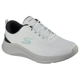 Sneaker Skechers "SKECH-LITE PRO 2.0-BERRIX", Herren, Gr. 42, wei&szlig;, schwarz, Mesh, Synthetik, Schuhe Sneaker, Schn&uuml;rschuh, Freizeitschuh, Halbschuh mit Air-Cooled Memory Foam