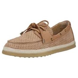 Bootsschuh Dolce Vita "Dolce Vita Halbschuhe Leder", Damen, Gr. 40, beige, Leder, Schuhe Bootsschuh