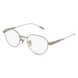 Moncler ME1007TD Brille Unisex | Fassung: Vollrand, Rund, Grau Gl&auml;nzend