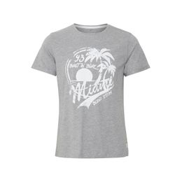 Rundhalsshirt Blend "Rundhalsshirt BHPerry", Herren, Gr. XL, grau (stone mix), Obermaterial: 100% Baumwolle CO., Shirts Rundhalsshirt