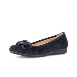 Ballerina Gabor "Sportliche Ballerina", Damen, Gr. 36, blau, Schuhe Ballerina