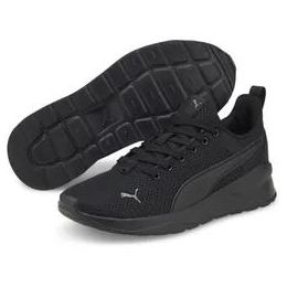 Sneaker Puma "ANZARUN LITE JR", Kinder, Gr. 36, Puma schwarz, ultra gray, Textil, unifarben, Schuhe Sneaker, atmungsaktives Mesh-Obermaterial, d&auml;mpfende EVA-Zwischensohle