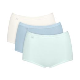 Sloggi Damen Maxislip "Basic+ Maxi", Gr. 56, bunt, Single Jersey, Obermaterial: 95% Baumwolle, 5% Elasthan, Unterhosen, perfekter Sitz, Cotton-Mix,