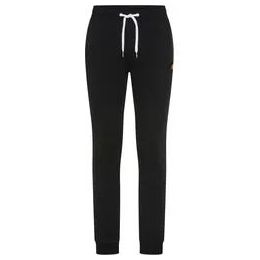 Jogginghose Ellesse "ISLINGTON JOG PANT", Damen, Gr. S, N-Gr, schwarz, Sweatware, Obermaterial: 80% Baumwolle, 20% Polyester, unifarben, figurumspielend lang, Hosen Jogginghose, Elastischer Bund mit Kordelzug, schmale Passform