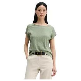 Marc O'Polo T-Shirt MARC O'POLO "aus weichem Baumwoll-Slub-Jersey", Damen, Gr. XL, fresh sage, Obermaterial: 100% Baumwolle, unifarben, Basic, regular fit, U-Boot-Ausschnitt, normaler Saum, Shirts T-Shirt