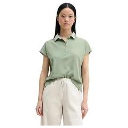 Marc O'Polo Poloshirt MARC O'POLO "aus weichem Single Jersey", Damen, Gr. XXL, fresh sage, Obermaterial: 100% Baumwolle, unifarben, loose fit, normaler Saum, Shirts