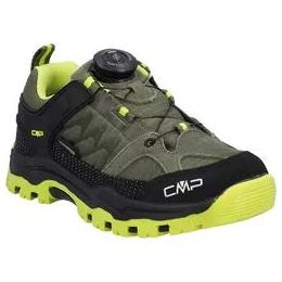 Outdoorschuh CMP "KIDS KIRUNA LOW FITGO TREKKING SHOES WP", Kinder, Gr. 33, kaki, acido, Leder, Synthetik, Schuhe Outdoorschuh, wasserdicht