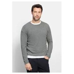 Strickpullover OLYMP "OLYMP Casual Strick", Herren, Gr. 3XL, silbergrau, 100% Baumwolle, Pullover Strickpullover