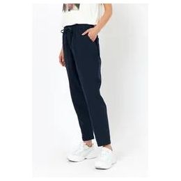 Schlupfhose soyaconcept "SC-CISSIE 10-C", Damen, Gr. XXL, N-Gr, blau (navy), Web, Obermaterial: 100% Baumwolle, unifarben, kn&ouml;chelfrei, Hosen Schlupfhose, leichte Sommerhose aus Baumwolle in Leinenoptik