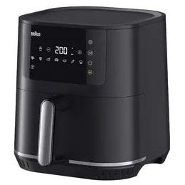 Braun Hei&szlig;luftfritteuse "MultiFry HF 5054I BK", schwarz, B:27cm H:33,5cm T:28cm, Fritteusen, 2 in 1-Ger&auml;t: Frittieren & Backen, 2.000 Watt, digitales Display