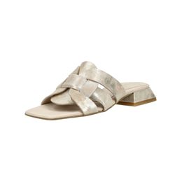 Paul Green Damen Pantolette "Paul Green Pantoletten Veloursleder", Gr. 40,5silber, Veloursleder, Schuhe