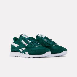 Reebok CLASSIC Herren Sneaker "CLASSIC NYLON", Gr. 46, gr&uuml;n, Leder, Synthetik, Textil, Schuhe
