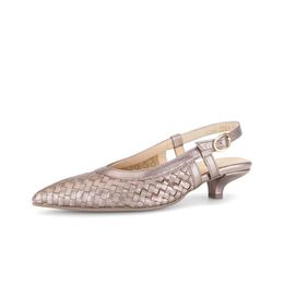 Slingpumps Gabor "Slingpumps", Damen, Gr. 42, beige, Schuhe Slingpumps