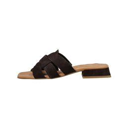 Paul Green Damen Pantolette "Paul Green Pantoletten Veloursleder", Gr. 40moro, Veloursleder, Schuhe