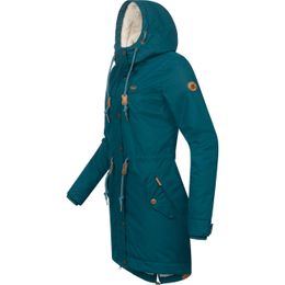 Ragwear Damen Winterjacke "YM-Canny", gr&uuml;n, Gr. M, Au&szlig;enmaterial: 65% Polyester, 35% Baumwolle; Innenfutter: 100% Polyester; Wattierung: 100%