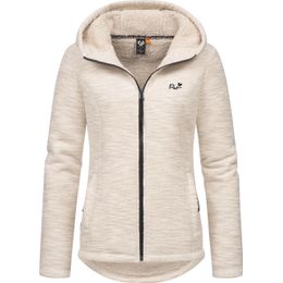 Ragwear Damen Kapuzenstrickjacke "Lyshka Melange", grau, Gr. XXXL, Grobstrick, Obermaterial: 56% Baumwolle, 44% Polyester. Innenfutter: 100%