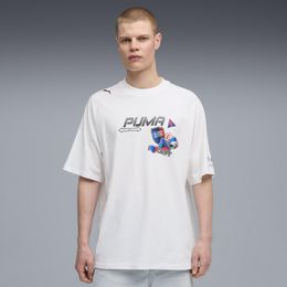 Puma Herren T-Shirt "BMW M Motorsport Sticker T-Shirt Herren", wei&szlig;, Gr. M, clean, Obermaterial: 100% Baumwolle. Rippe: 71% Baumwolle, 29% Polyester,