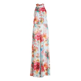 Vera Mont Damen Overall "Damen mit Blumenprint", bunt, festlich, Gr. 38, Satin, Obermaterial: 95% Polyester, 5% Elasthan. Futter: 100% Polyester,