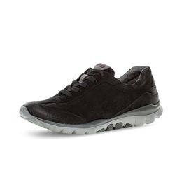 Sneaker Gabor "Sneaker low", Herren, Gr. 40,5, schwarz, Schuhe Sneaker