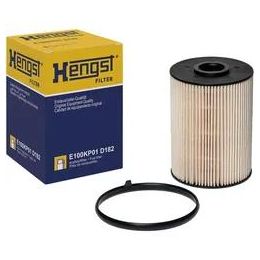 HENGST FILTER Kraftstofffilter E100KP01 D182 mit Dichtungen 81mm f&uuml;r FORD VOLVO 6G9N-9176-AB 8621645 31342919
