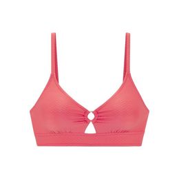 Bruno Banani Triangel-Bikini-Top 'Kiara' orange Gr. 38 Cup C/D. Mit Zierring. Ohne St&auml;bchen Und Ohne B&uuml;gel. Nachhaltig.