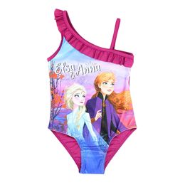 Disney Frozen Badeanzug M&auml;dchen Gr&ouml;&szlig;e 122/128 dunkelpink