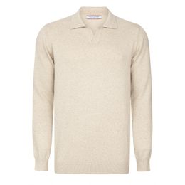 FELIX HARDY Herren Polokragenpullover "Pullover mit Polo-Kragen 2er-Pack"beige, gr&uuml;n, Gr. XXL, 100% Baumwolle, Pullover