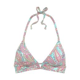 Venice Beach Triangel-Bikini-Top 'Paislee' mehrfarbig Gr. 38 Cup C/D. Ohne B&uuml;gel. Nachhaltig.
