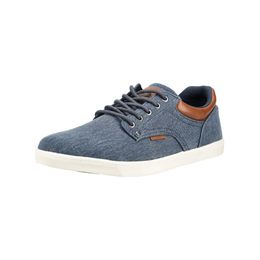 Sneaker Bullboxer "Bullboxer Sneaker Lederimitat/Textil", Herren, Gr. 41, navy, Lederimitat, Textil, Schuhe Sneaker