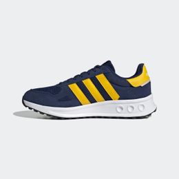 Herren Sneaker "RUN 84", adidas Sportswear, Gr. 45, blau, Leder, Synthetik, Textil, Schuhe, inspiriert vom Design des adidas LA Trainer