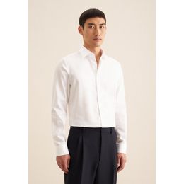 Seidensticker Herren Businesshemd "Schwarze Rose", wei&szlig;, Gr. 43, unifarben, 100% Baumwolle, Hemden, Slim 1/1 Kentkragen Uni