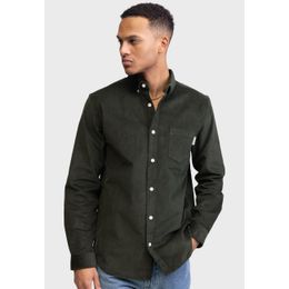 REDEFINED REBEL EST. 2013 REDEFINED REBEL Herren Langarmhemd "Redefined Rebel Shirt RRPark Shirt Corduroy REGULAR FIT", gr&uuml;n, Gr. M, Cord, 98% Baumwolle, 2% Elasthan, Hemden