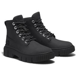 Timberland Damen Schn&uuml;rboots "GREYFIELD MID LACE UP BOOT", Gr. 38, schwarz, Leder, Schuhe, Winterstiefel, Schn&uuml;rstiefel, Winterschuhe